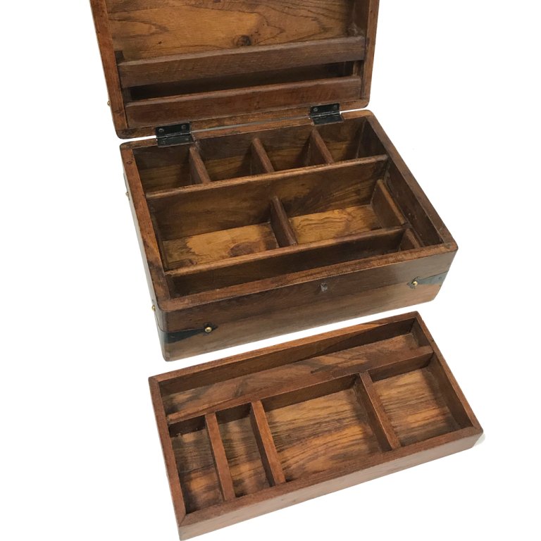 Colonial Writing Chest – Distressed Wood Repro