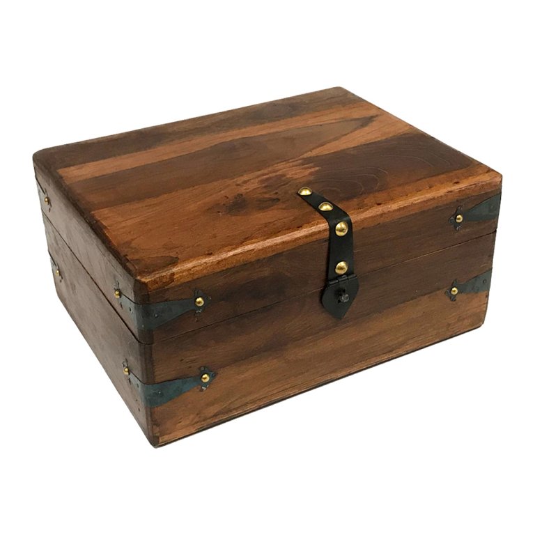 Colonial Writing Chest – Distressed Wood Repro