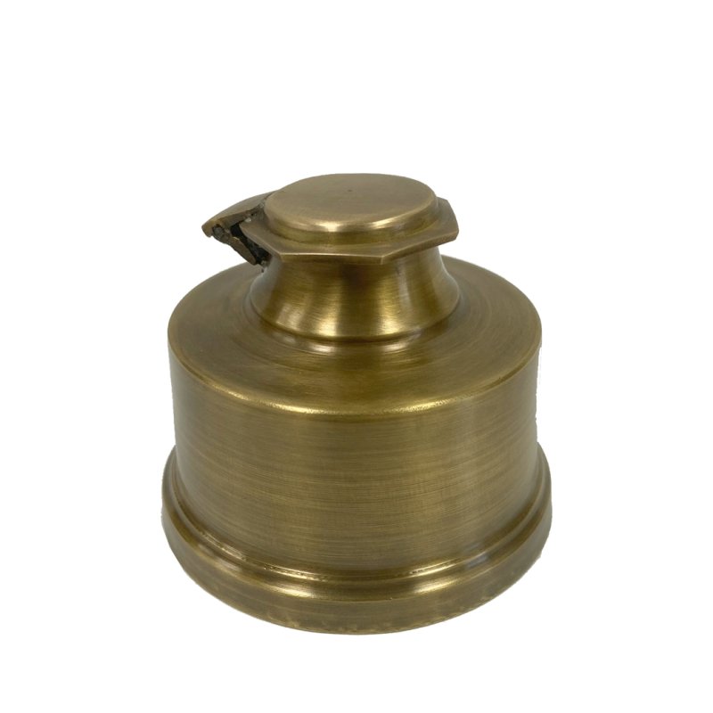Antiqued Brass Inkwell – Historical Reproduction