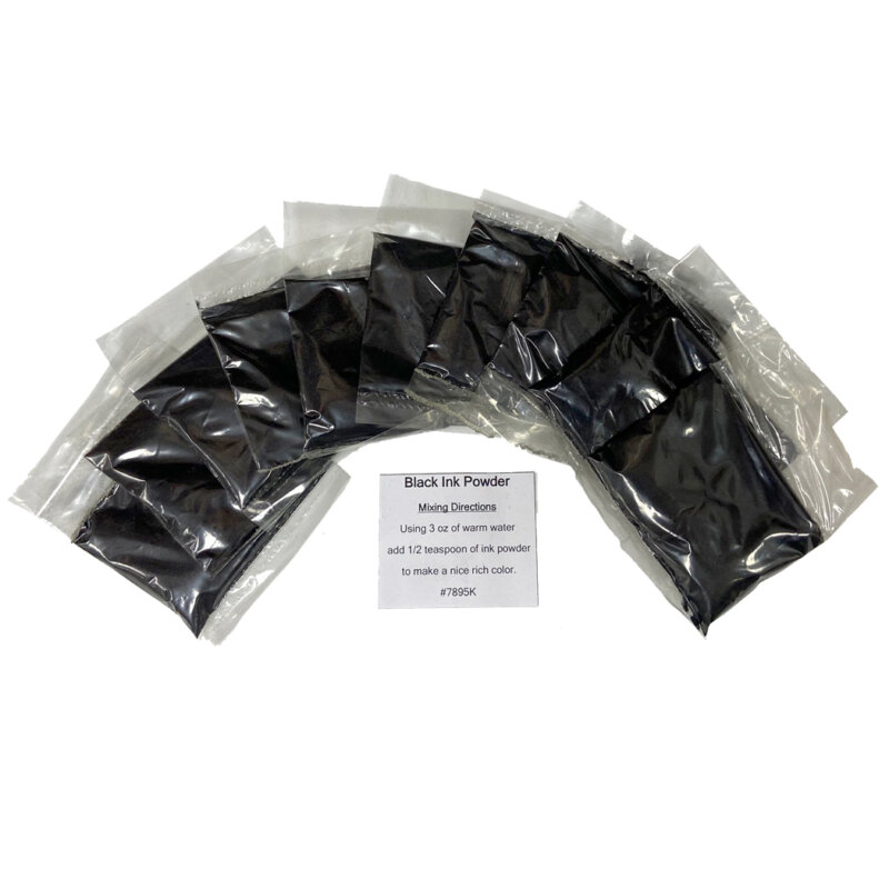 Black Ink Powder- 10GM Pouch - Schooner Bay Company
