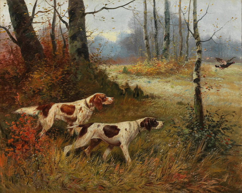 Two Pointing Dogs - Schooner Bay Company